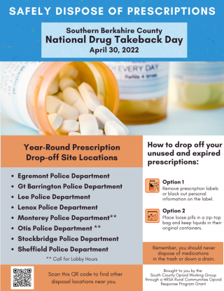 National Drug Take Back Day | Alford, MA